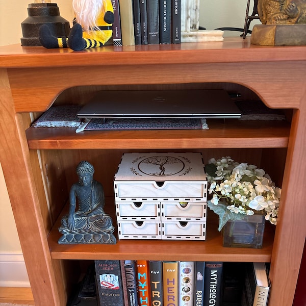 Small Tarot Card Holder, 5 Drawer Box, 4 Tarot Deck Holder, Tarot ...