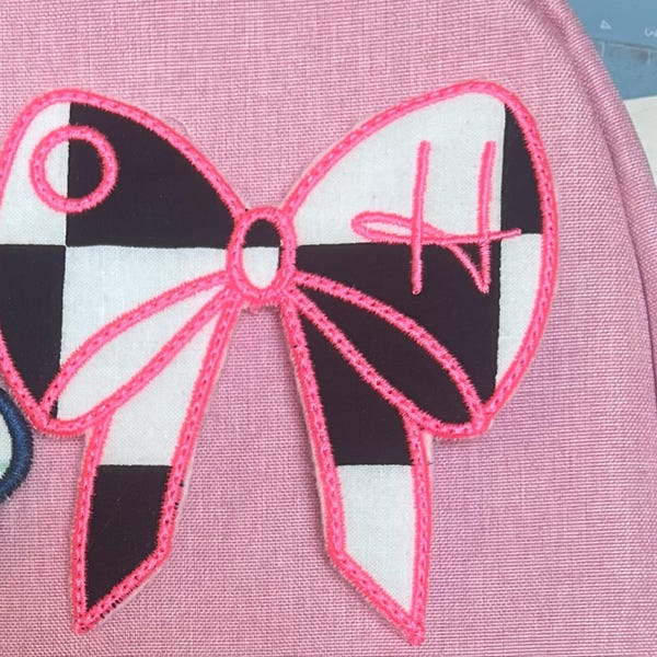 In the Hoop Bag Tag Machine Embroidery File, Luggage Tag Embroidery ...