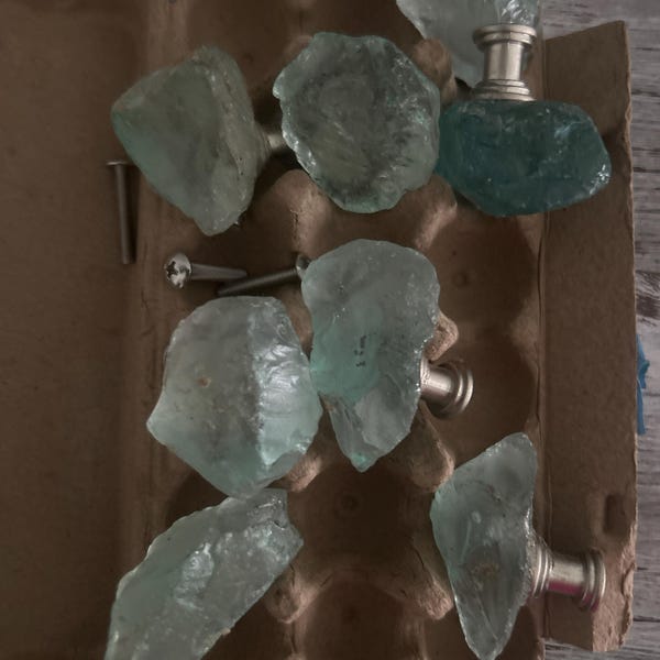 Aqua Terra Jasper Knobs, 25% Off African Opal Jasper Knobs, Gem Stone Knobs, Stone Knobs ...