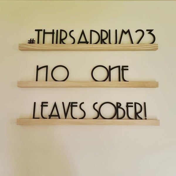 Letter Ledges Set – Changeable Letter Board – 24" Statement Shelves ...