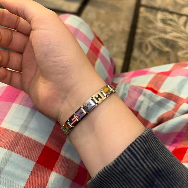 Personalized Italian Charm Bracelet, Custom Vintage Italian Charms, 300 ...