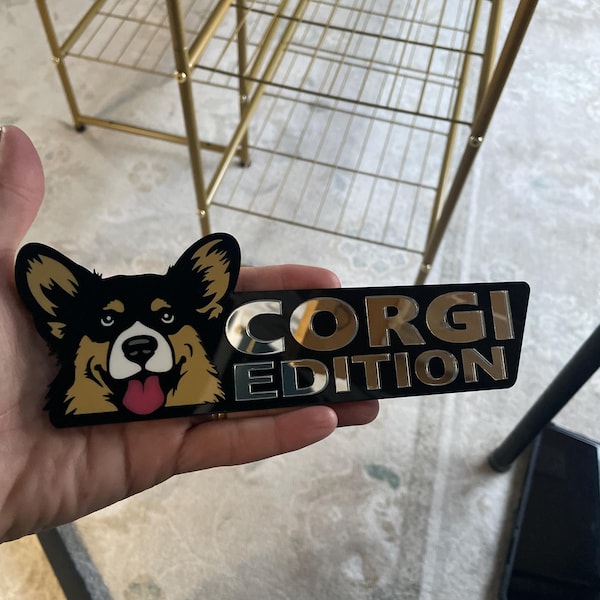 Pittie Edition Car Badge, Black and White - Etsy