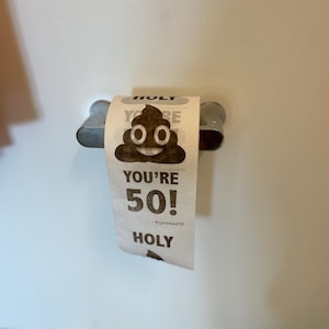 Printed TP Holy Poop You're 28 Printed Toilet Paper Gag Gift Happy 28th ...