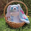 Sitting Rabbit Plush Animal Sewing Pattern .pdf Tutorial Bunny ...