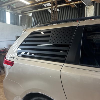 Fits 2006-2014 Honda Ridgeline Rear Middle Sliding Window American Flag ...