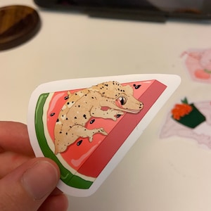 Leopard Gecko Fruit Flavored Milk Stickers Reptile | Etsy