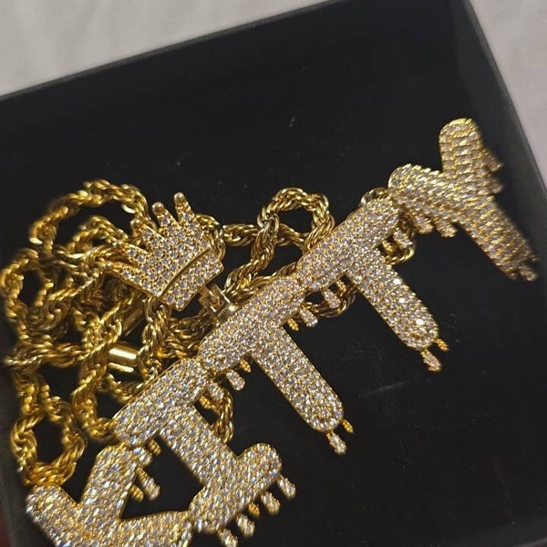 Custom Icy Drip Nameplate Necklace, Custom Name Chain, Personalised ...