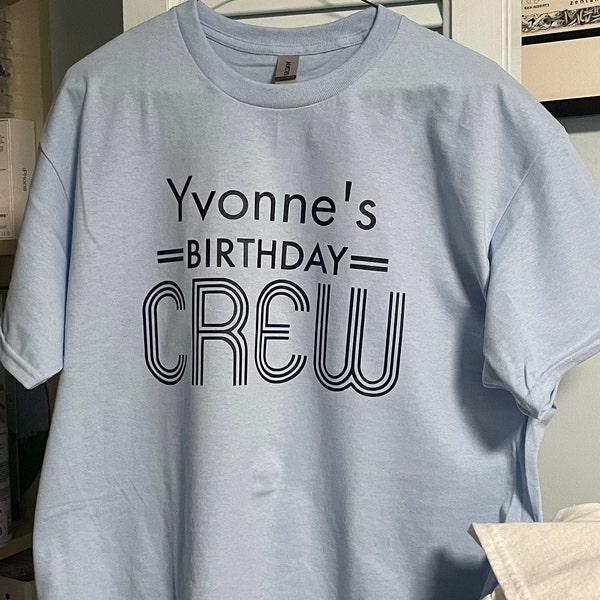 Birthday Crew SVG Cricut Silhouette, Retro Birthday Crew Svg Shirt Art ...