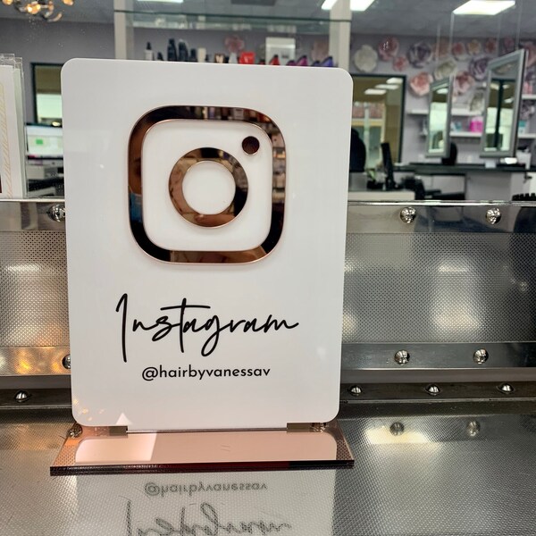 Custom Instagram Sign or Other Social Media Sign - Etsy