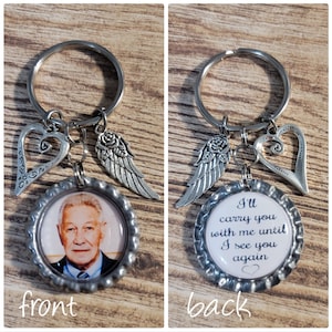 Memorial Keychain Memorial Gift Photo Memorial Remembrance Gift Custom ...