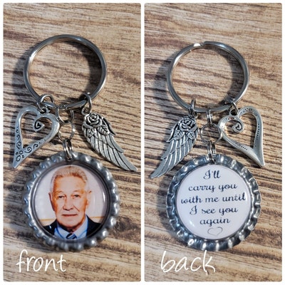 Memorial Keychain Memorial Gift Photo Memorial Remembrance Gift Custom ...