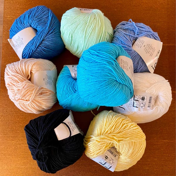 Yarn Art Dolce Yarn, Very Soft Amigurumi Animal Crochet Knitting Yarns ...