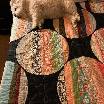 Handmade Scrappy Jagged X Yellow Lap Quilt, 62x66 With Matching Pillow ...