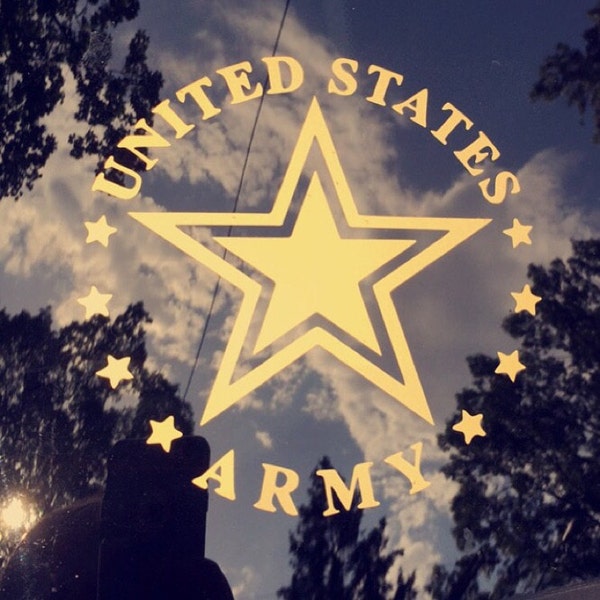 US Army Veteran Car Truck Window Laptop Decal Sticker - Etsy