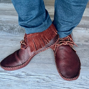 Handmade Moose or Elk Hide Moccasins - Etsy