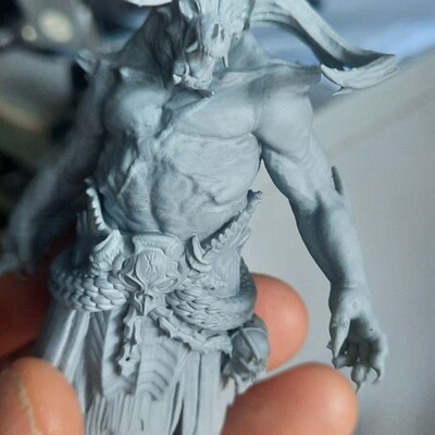 Demon Orcus Prince Premium Dnd Miniature Mini Figure Figurine Sanded ...