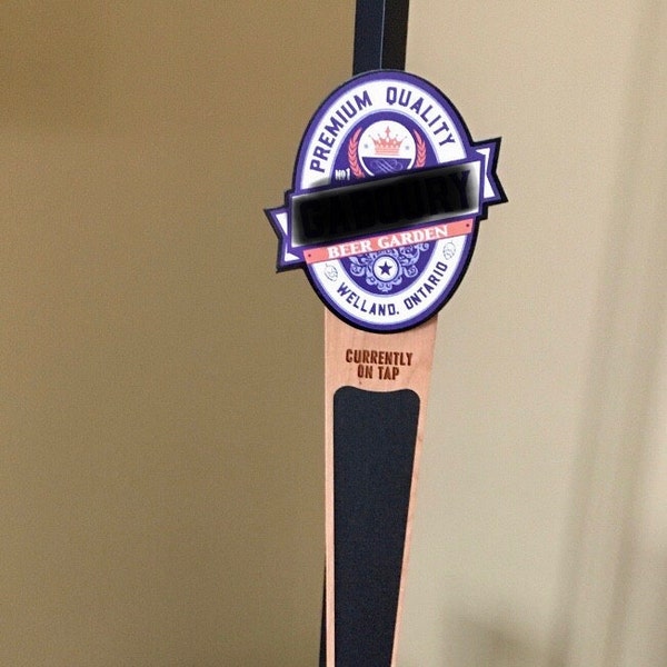 Custom Beer Tap Handle-classic Logo Edition - Personalized Kegerator ...