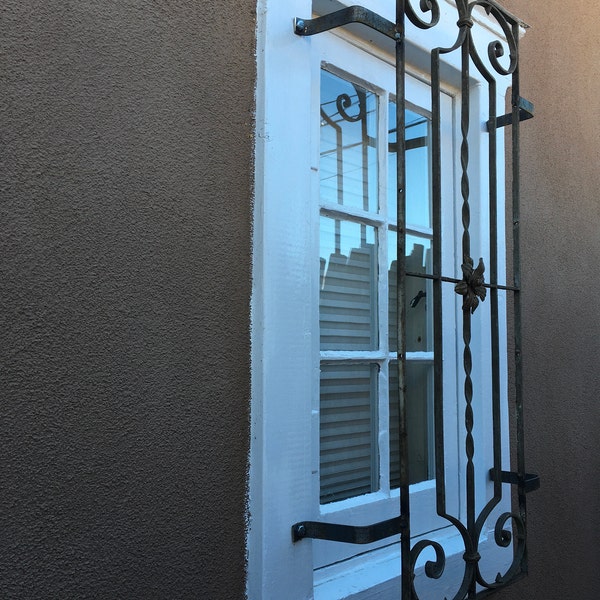 Antique German Wrought Iron Window Treatment (467) - Etsy