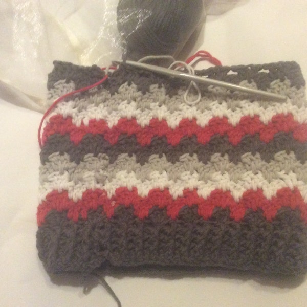 Crochet Hat Pattern:granny Square, Stitch Beanie (PDF Pattern), Photo ...