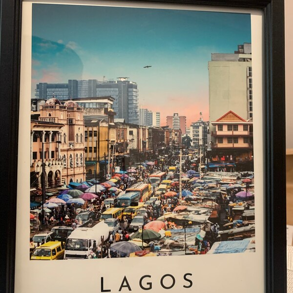 LAGOS Nigeria Beautiful Sunset Wall Art Digital Poster Download - Etsy