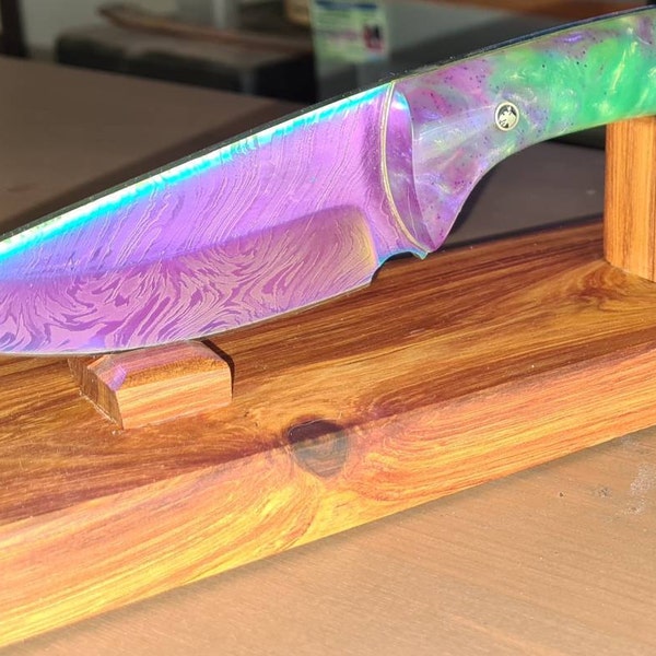Colorful Poly Pearl Knife Handle Scales Pair L= 4.0 ,W = 1.5 With 2 ...