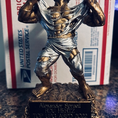 Hulk Monster Trophy Weightlifter Salesman of the Year Free Engraving - Etsy
