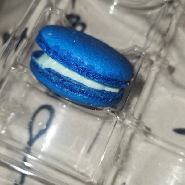 Blue Curacao Vegan Macarons | Available in 4 & 12 Pack| - Etsy