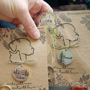 Custom Dog Tag Personalized Pet ID Tag Cat Collar Tag Engraved Dog Name ...