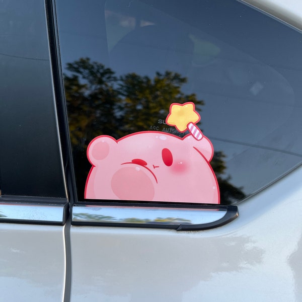 Kirbo Squishy Large Peeker Stickers | Cute Glossy Waterproof ...