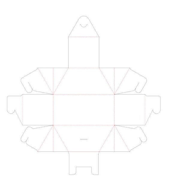 Hexagon Box Template, Gift Box Template, Candy Box Template, Cookies ...