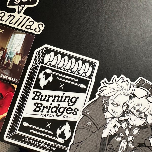 Enjin & Rudo SMILE! Sticker – 4” Gachiakuta Vinyl, Waterproof Anime ...