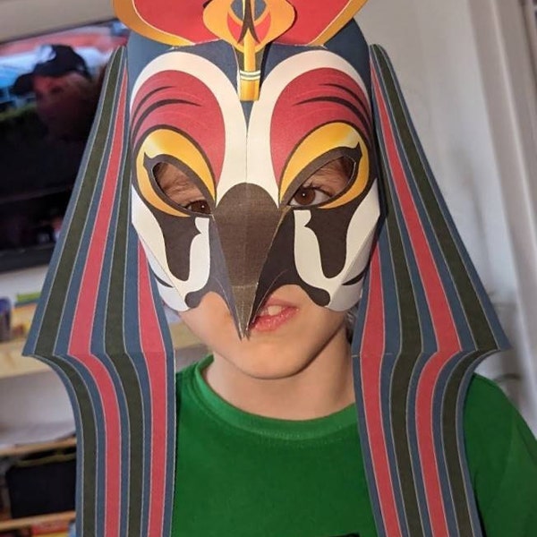 Ra Mask PRINTABLE Pattern. Egyptian God Mask. Egyptian Paper Mask ...