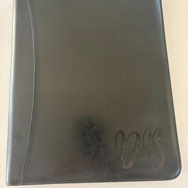 Personalized Leather File Folder, Custom Leather Document Case, Engrave ...