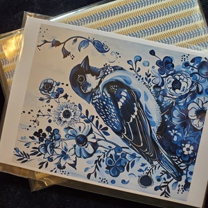 Whimsical Red Bird Print , Whimsical Bird Art, Contemporary Bird Art ...