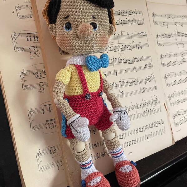 Crochet Pattern for Pinocchio PDF English, France Amigurumi - Etsy Canada
