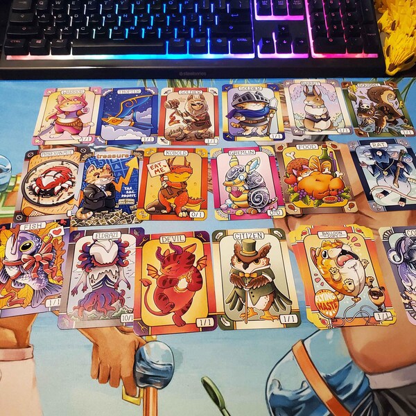 Jace Cat Playmat // Deskmat and Mousepad // Accessories for MTG - Etsy