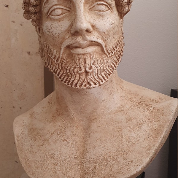 Odysseus Bust Homer Epic Poem Odyssey Hero Greek King of Ithaca Plaster Sculpture Odysseus ...