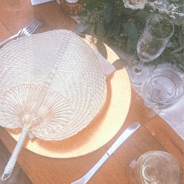 Hand Fans for Beach Wedding // Tropical Hand Fan Favors - Great for ...