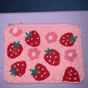 Handmade Seed Beaded Beachy Starfish Shell Coin Bag Purse Boho Tropical ...