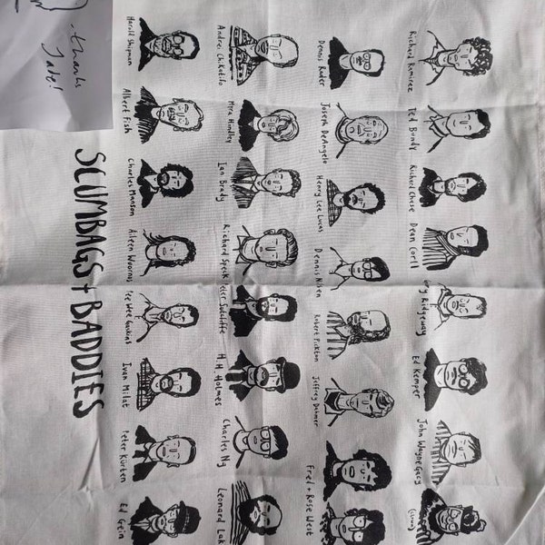 Scumbags & Baddies - Serial Killer Tea Towel - Etsy