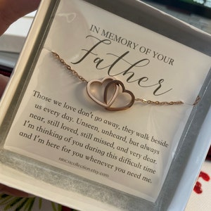 Loss of Father Gift Grief Gift Father Remembrance Necklace Sympathy ...