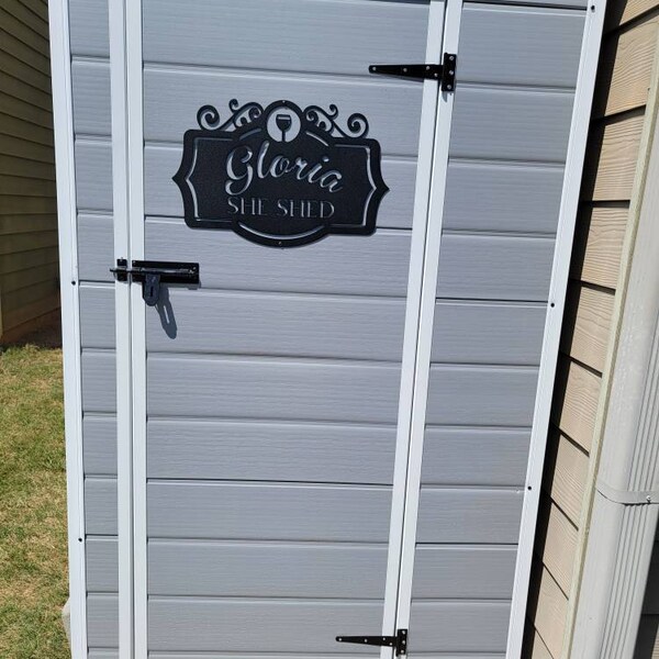 She Shed Personalized Metal Sign, Gardening Shed Gift for Gardener ...