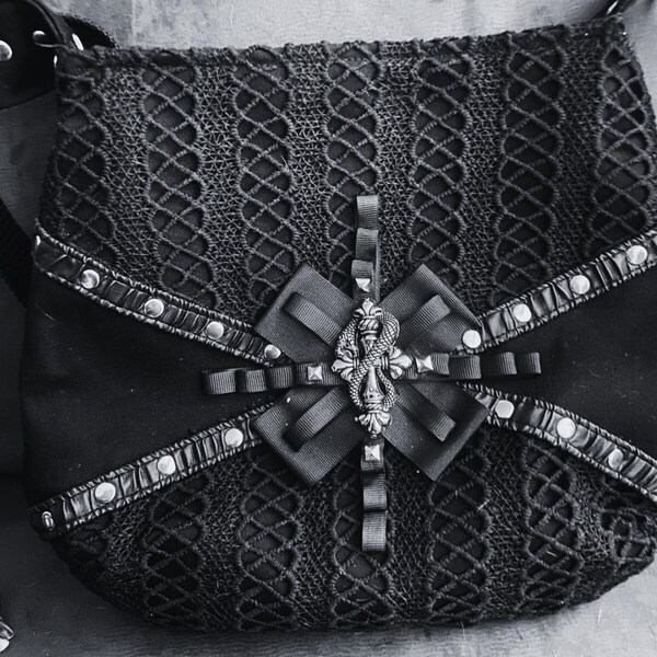 Shabby Enchanted Forest Rococo Style Renaissance Fair Pearl Velvet Bag ...