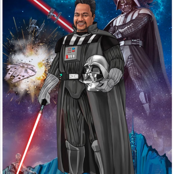 The Mandalorian,mandalorian Portraits,star War,cartoon Family Portrait ...