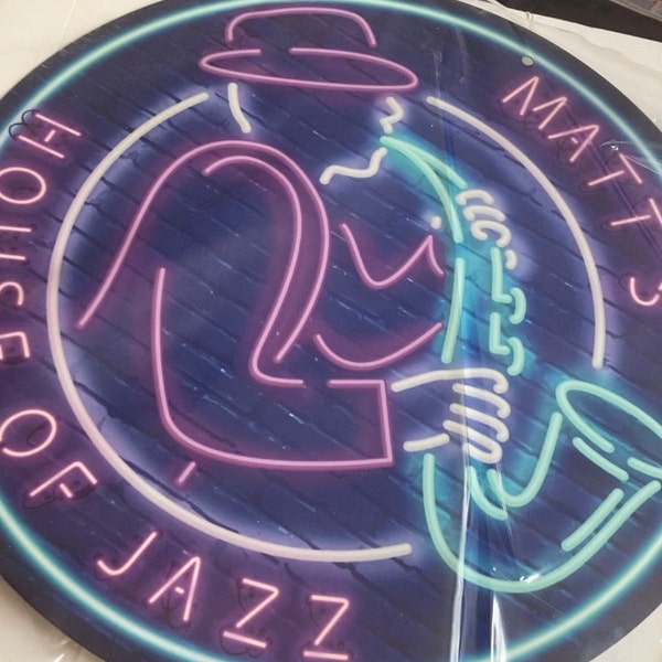 Jazz Club Neon Themed Custom Sign, Jazz Bar Signs, Night Club Bar Decor ...
