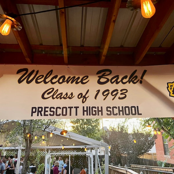 High School Reunion Banner, College Reunion, Class of 2001, Class of ...