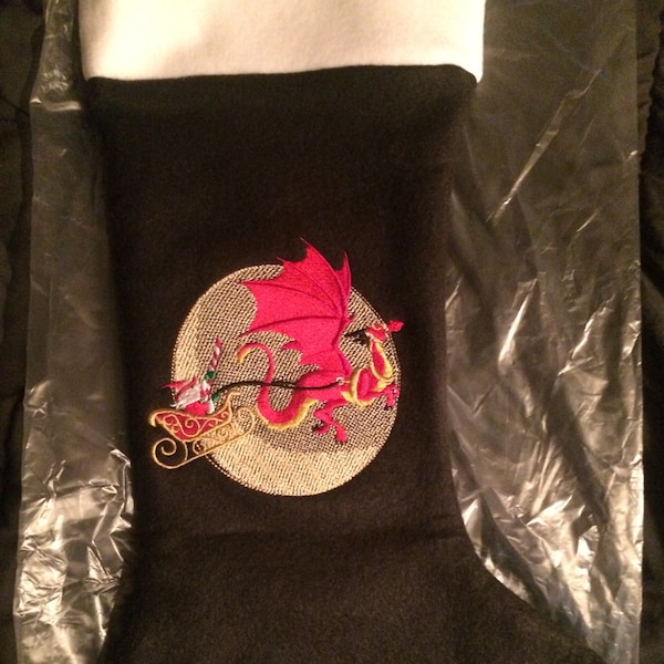 Dragon Christmas Stocking, Personalized, Choose Your Own Colors - Etsy