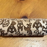 Mexican Folk Pattern Embossing Rolling Pin, Cookies Decorating Roller ...