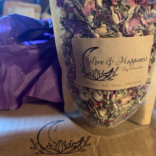Love and Happiness Blend, Loose Incense, Offering Incense, Burning ...