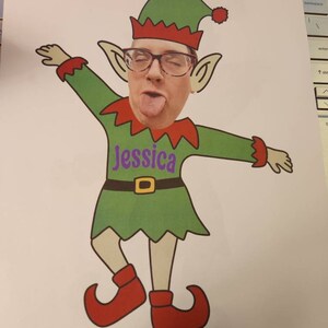 Elf Face Blank Bundle, Add Your Own Photo, Diy Template,printable Png ...